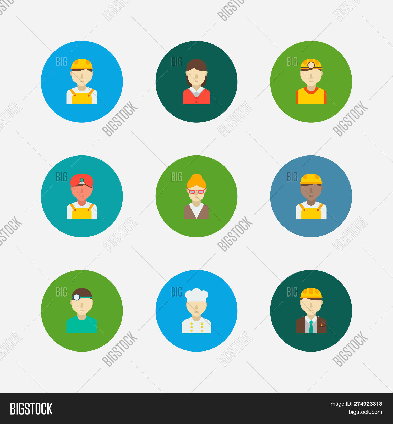Profession Icons Set. Image & Photo (Free Trial) | Bigstock