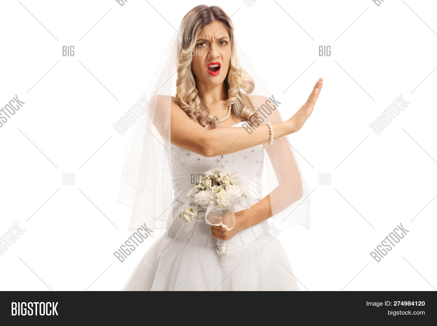 Angry Bride Gesturing Image & Photo (Free Trial) | Bigstock