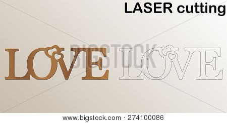 Cut Laser Letters Vector & Photo (Free Trial) | Bigstock