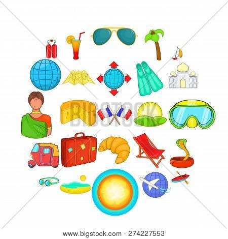 Overseas Icons Set. Vector & Photo (Free Trial) | Bigstock