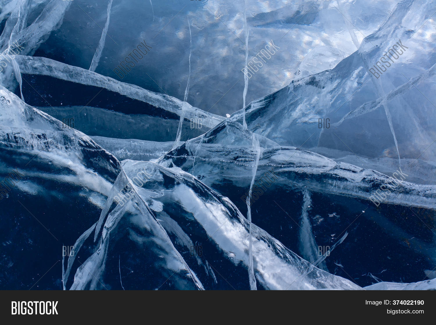 Natural Cracks Ice. Image & Photo (Free Trial) | Bigstock