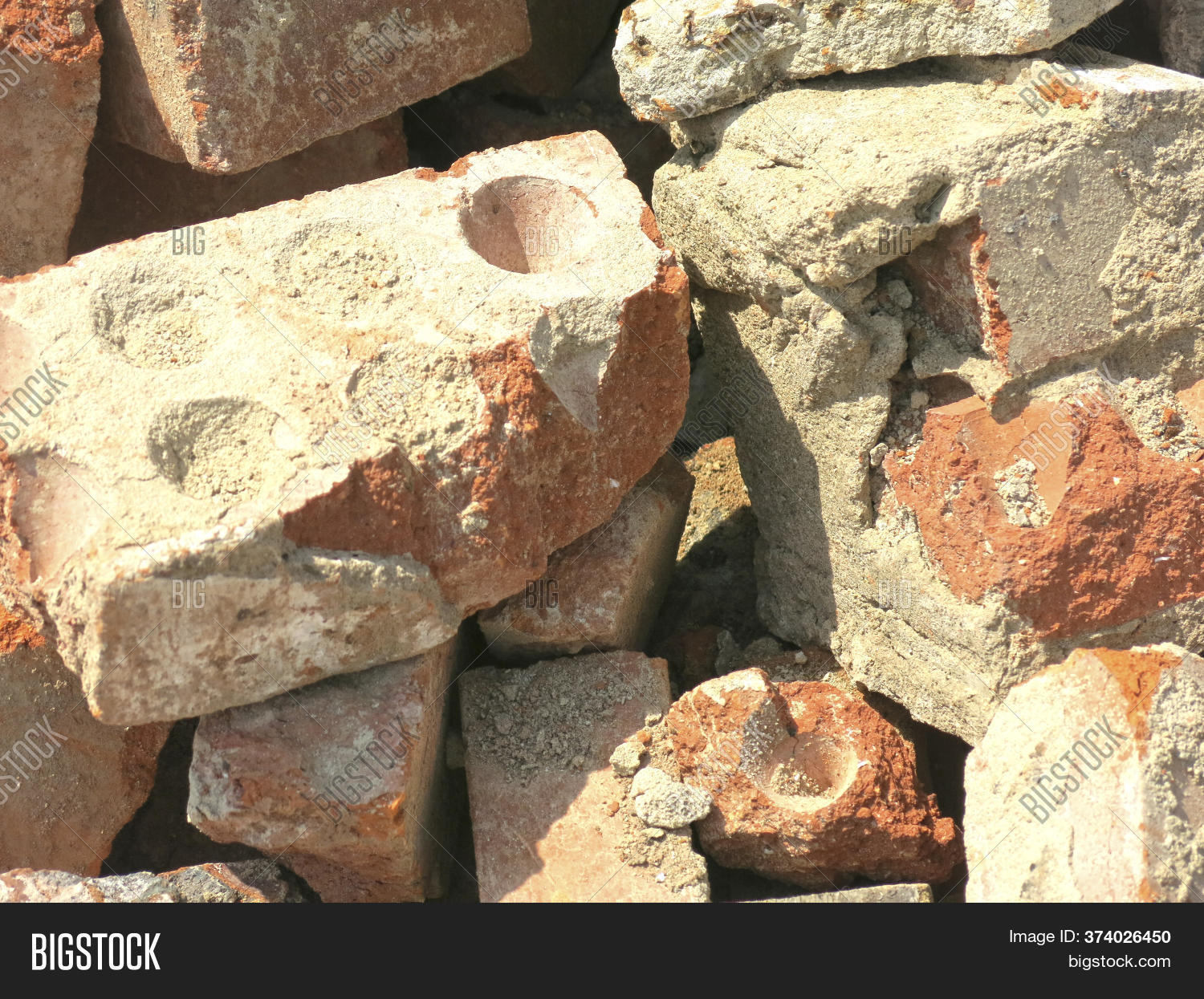 Broken Bricks Lie Pile Image & Photo (Free Trial) | Bigstock