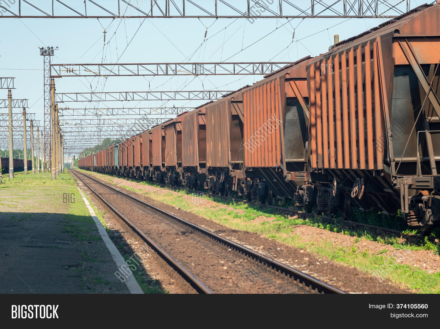 Freight Railway Cars Image & Photo (Free Trial) | Bigstock
