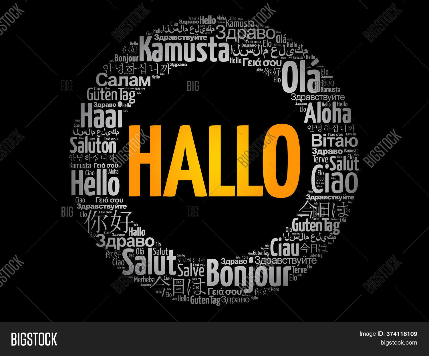 Hallo (hello Greeting Image & Photo (Free Trial) | Bigstock