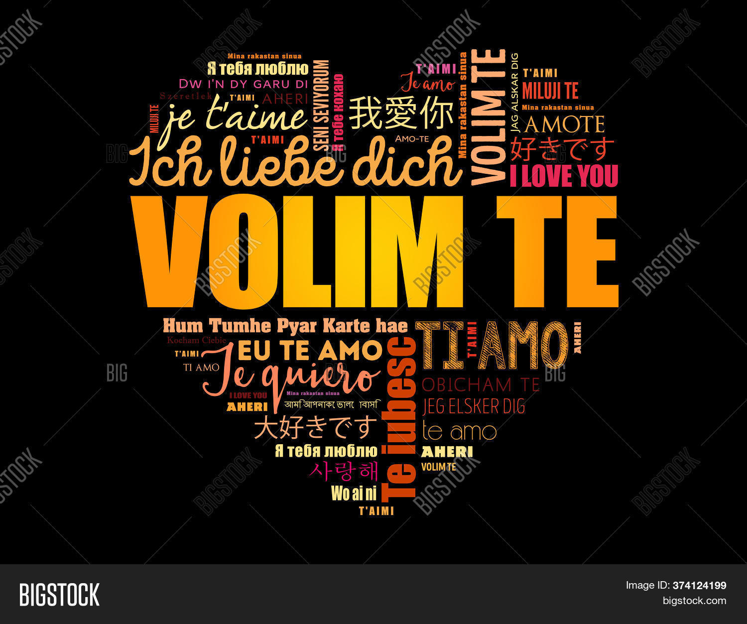 Volim Te, Love You Image & Photo (Free Trial) | Bigstock