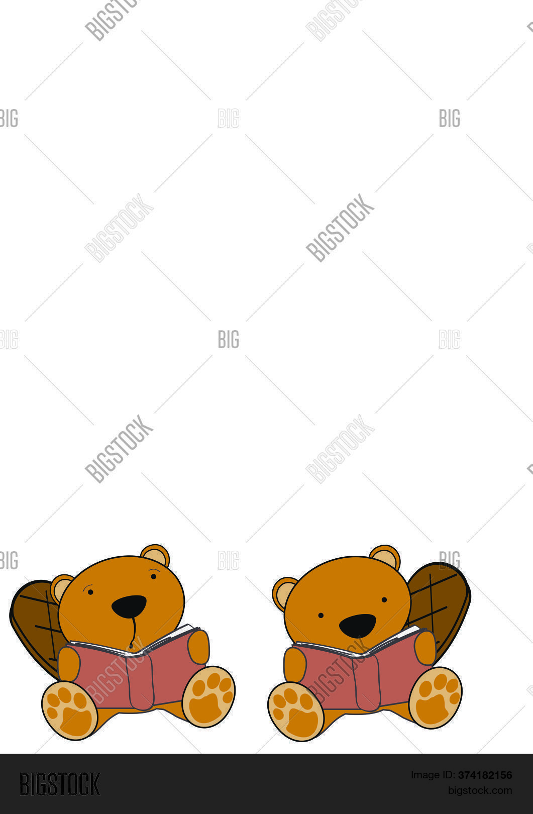 Cute Baby Beaver Vector & Photo (Free Trial) | Bigstock