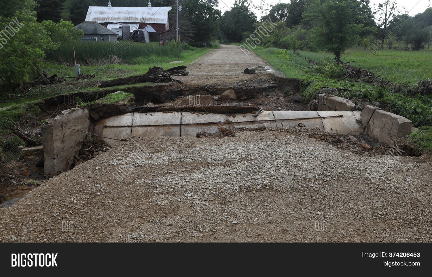 Road Damage Due Heavy Image & Photo (Free Trial) | Bigstock