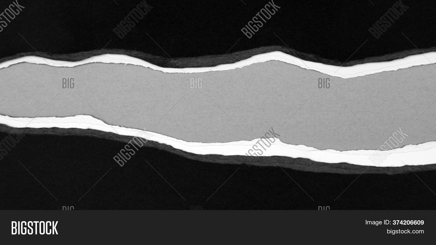 Ripped Paper On Grey Image & Photo (Free Trial) | Bigstock