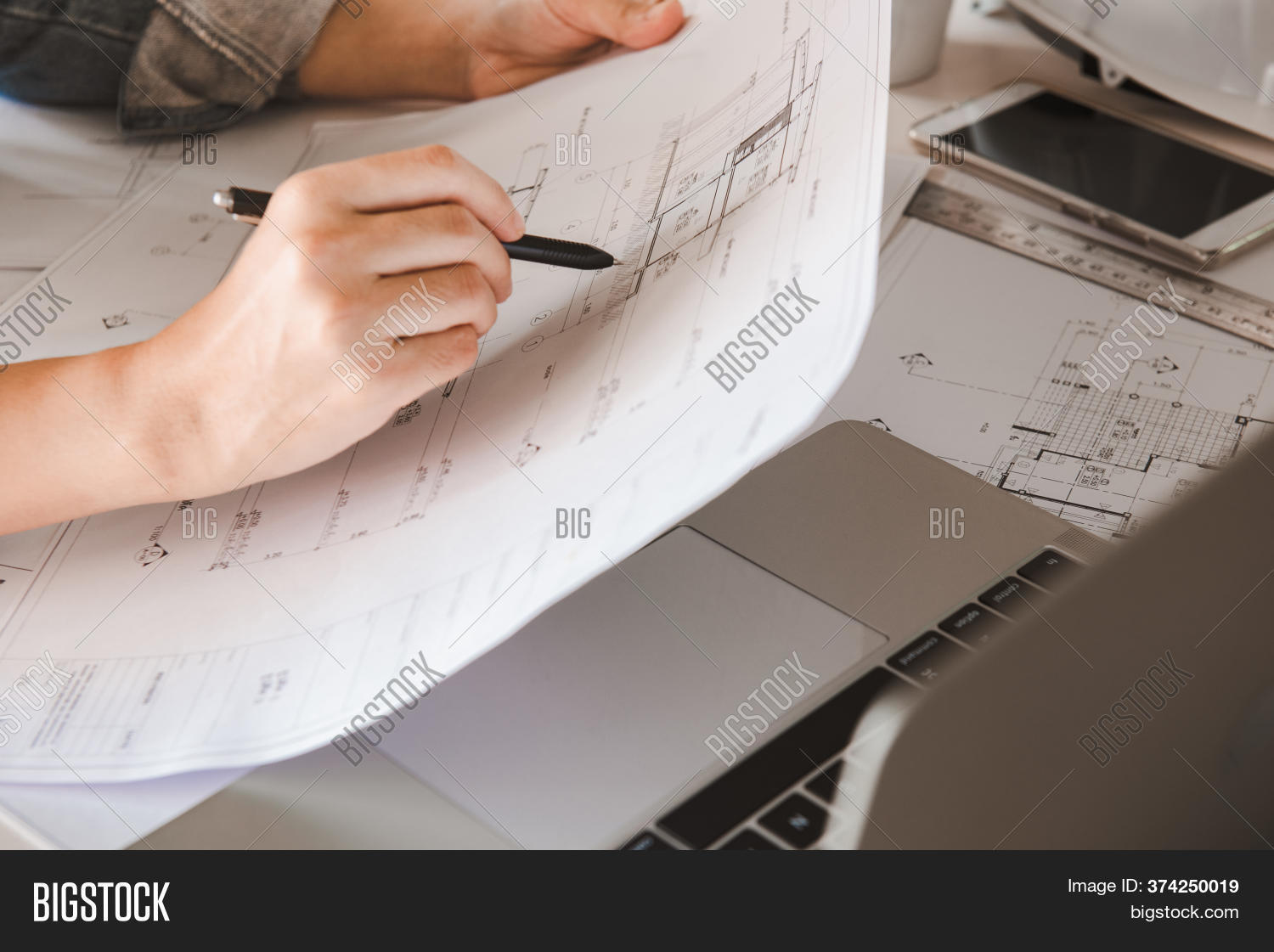 Engineers Holding Pen Image & Photo (Free Trial) | Bigstock
