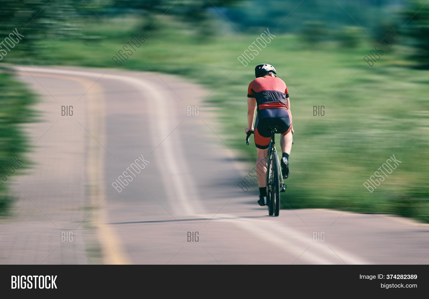 Cyclist Rides Bicycle Image & Photo (Free Trial) | Bigstock