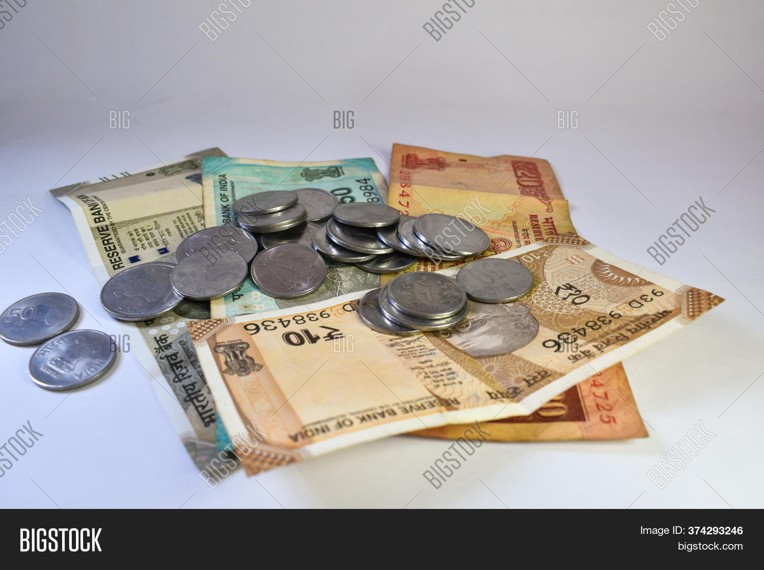 Pile Indian Currency Image & Photo (Free Trial) | Bigstock