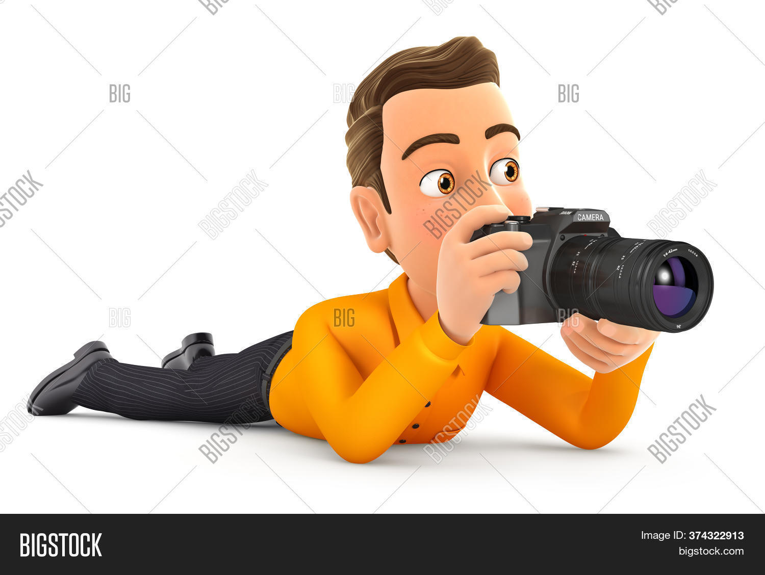 3d Man Lying Down Image & Photo (Free Trial) | Bigstock