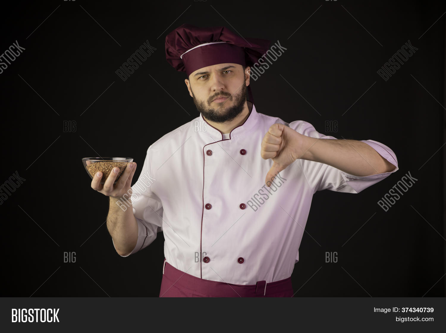 Unsatisfied Chef Man Image & Photo (Free Trial) | Bigstock