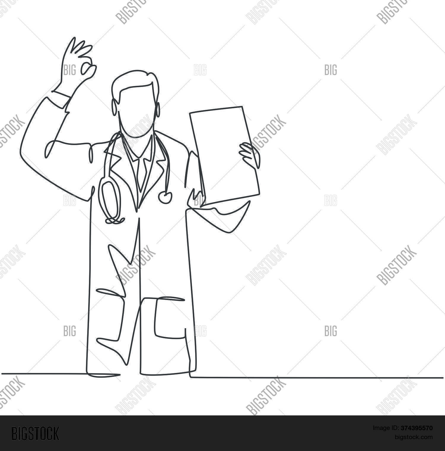 One Single Line Vector & Photo (Free Trial) | Bigstock