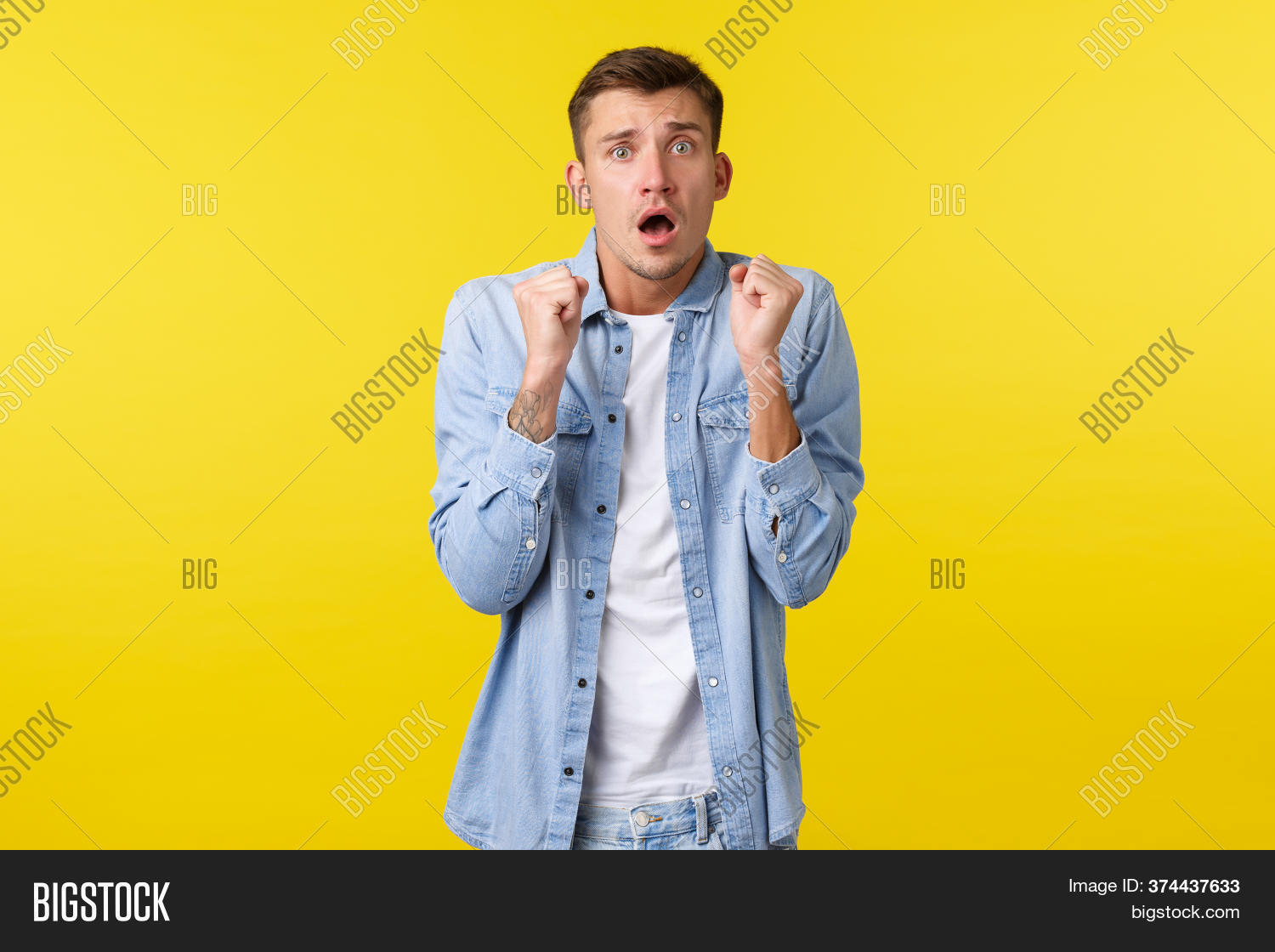 Scared Timid Guy Image & Photo (Free Trial) | Bigstock