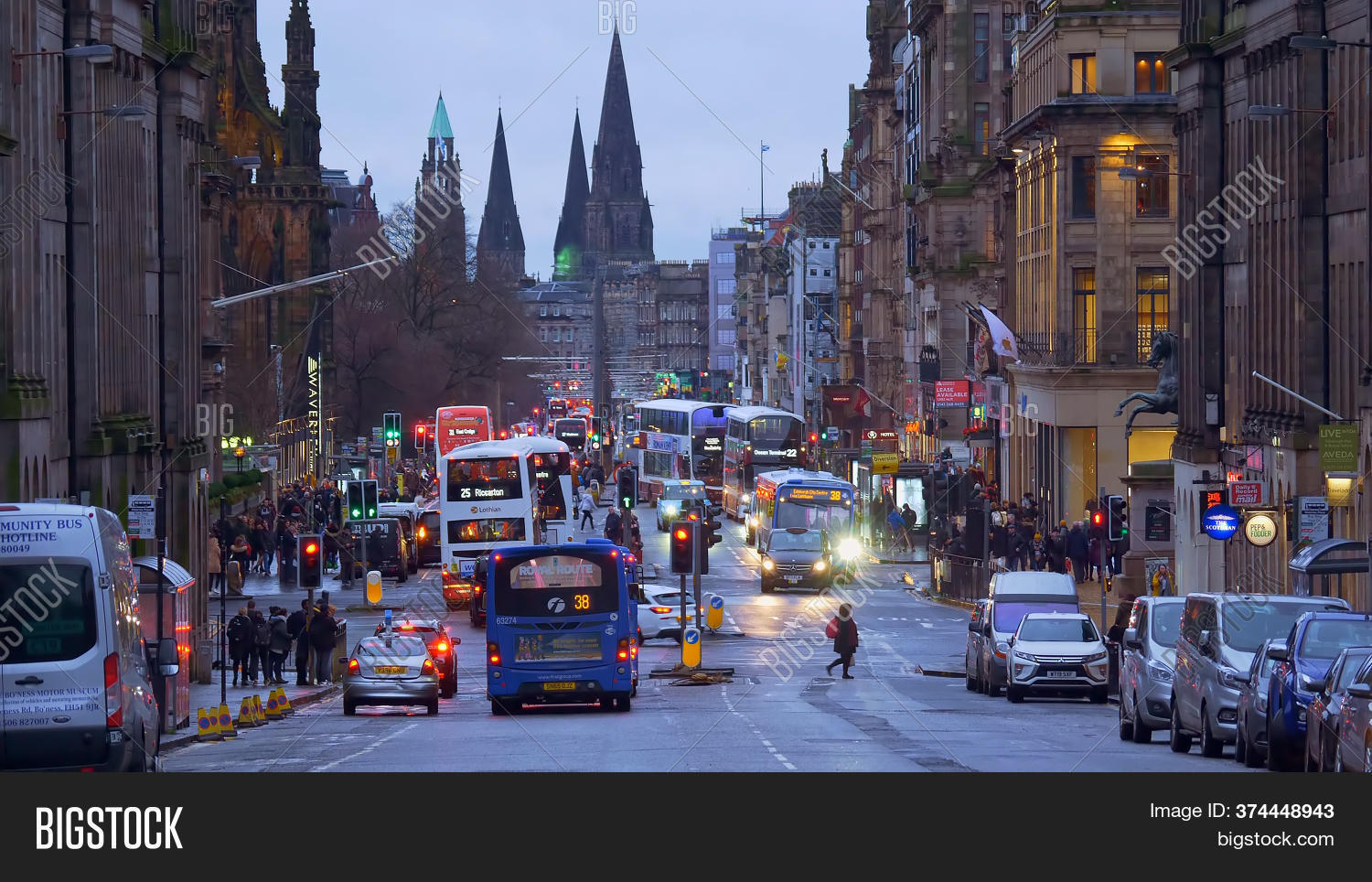 Famous Princes Street Image & Photo (Free Trial) | Bigstock