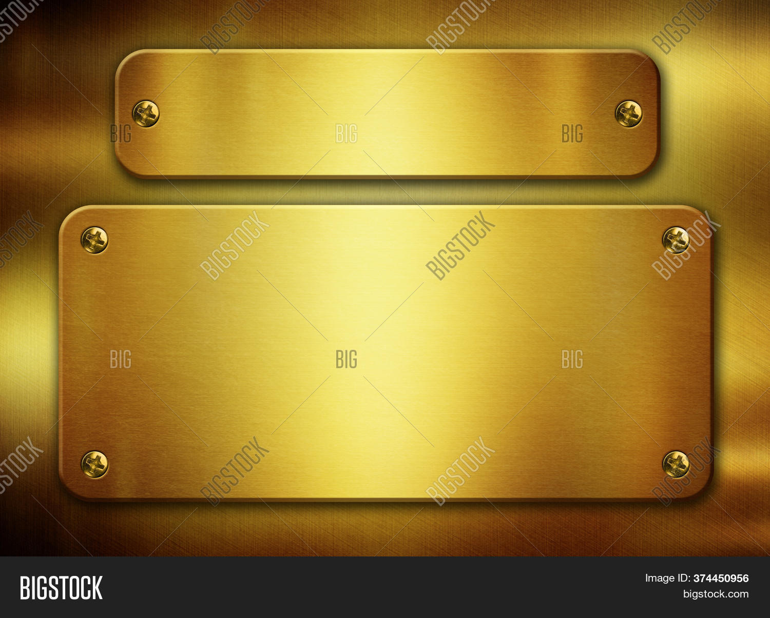 Gold Metal Plates Image & Photo (Free Trial) | Bigstock