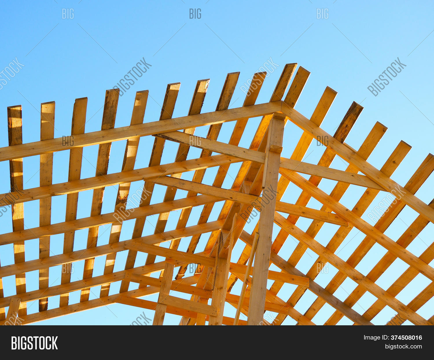 Yellow Wooden Rafters Image & Photo (Free Trial) | Bigstock