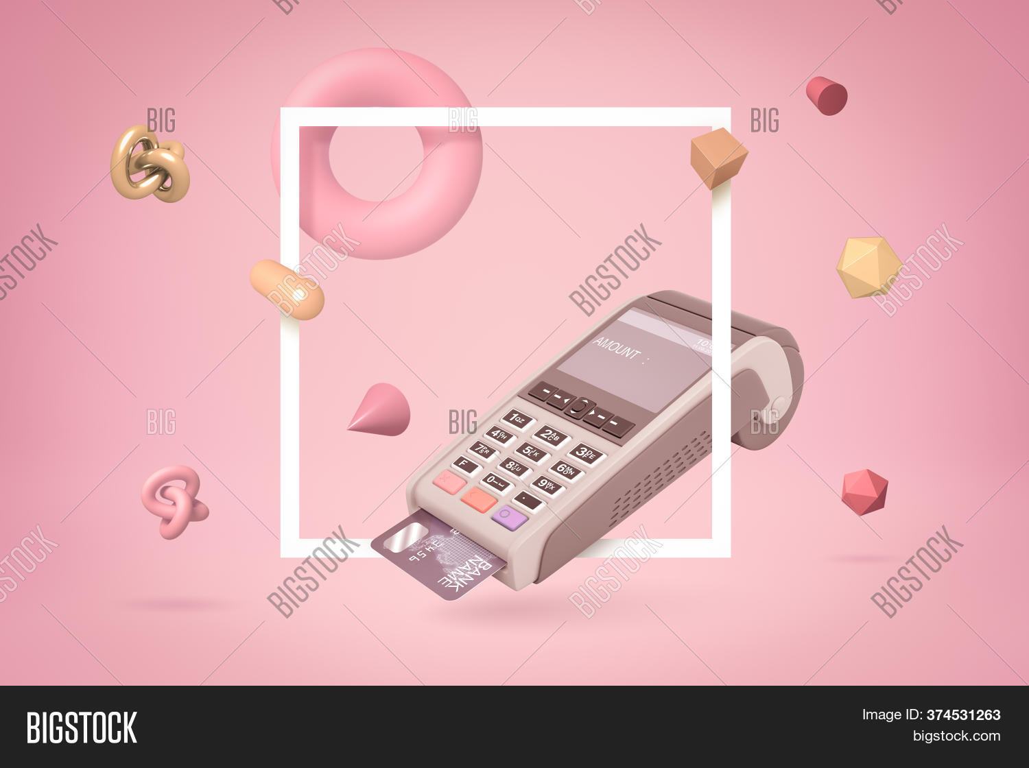 3d Rendering Pin Pad Image & Photo (Free Trial) | Bigstock