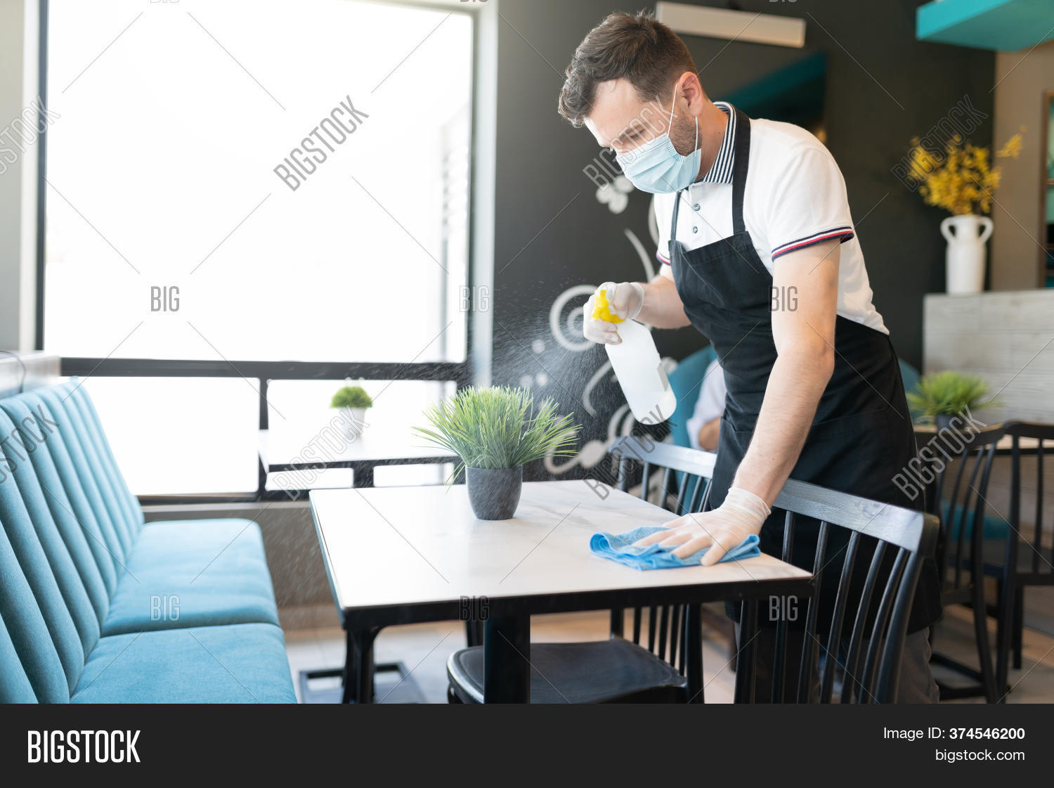 Male Worker Cleaning Image & Photo (Free Trial) | Bigstock