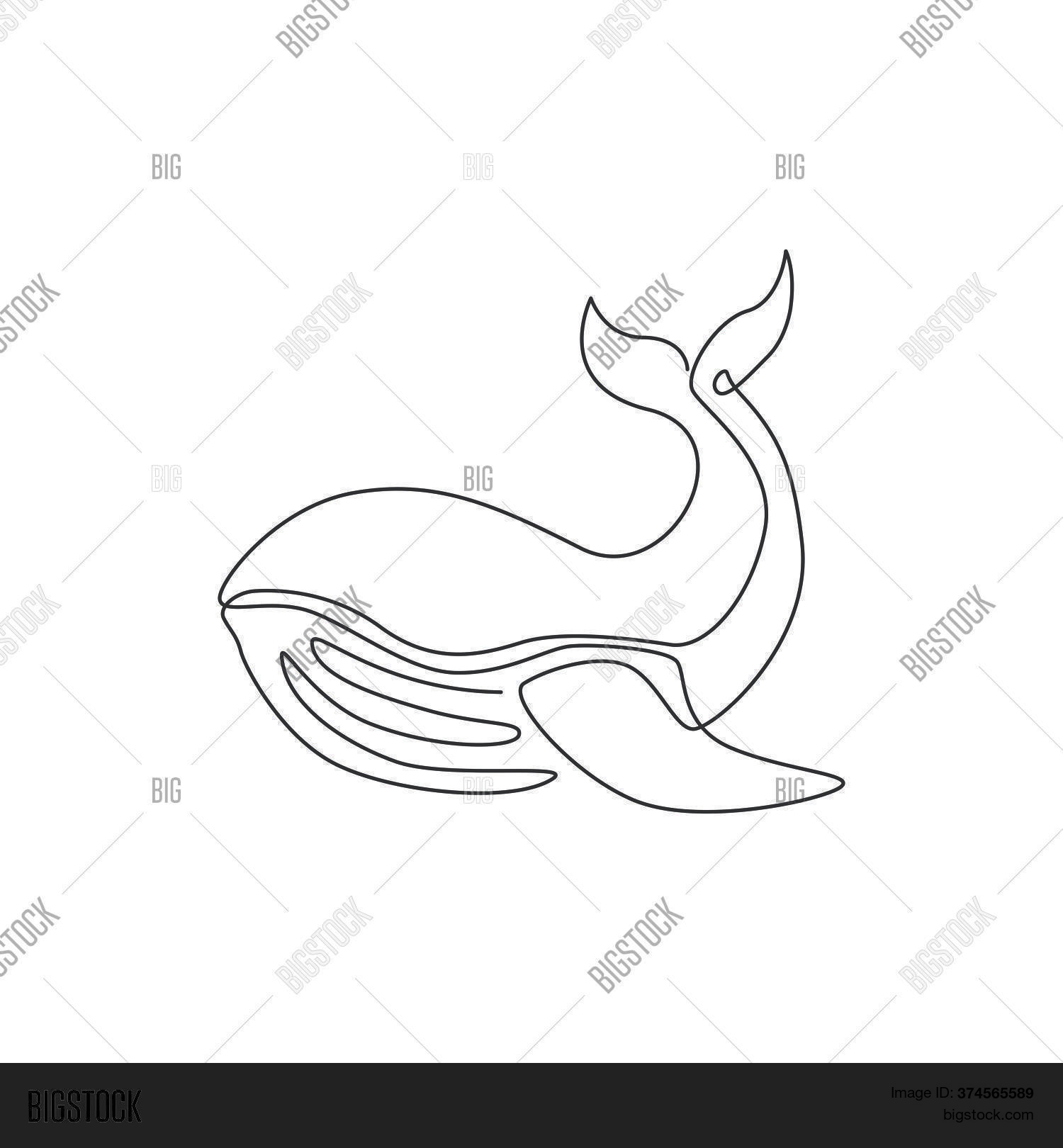 One Continuous Line Vector & Photo (Free Trial) | Bigstock