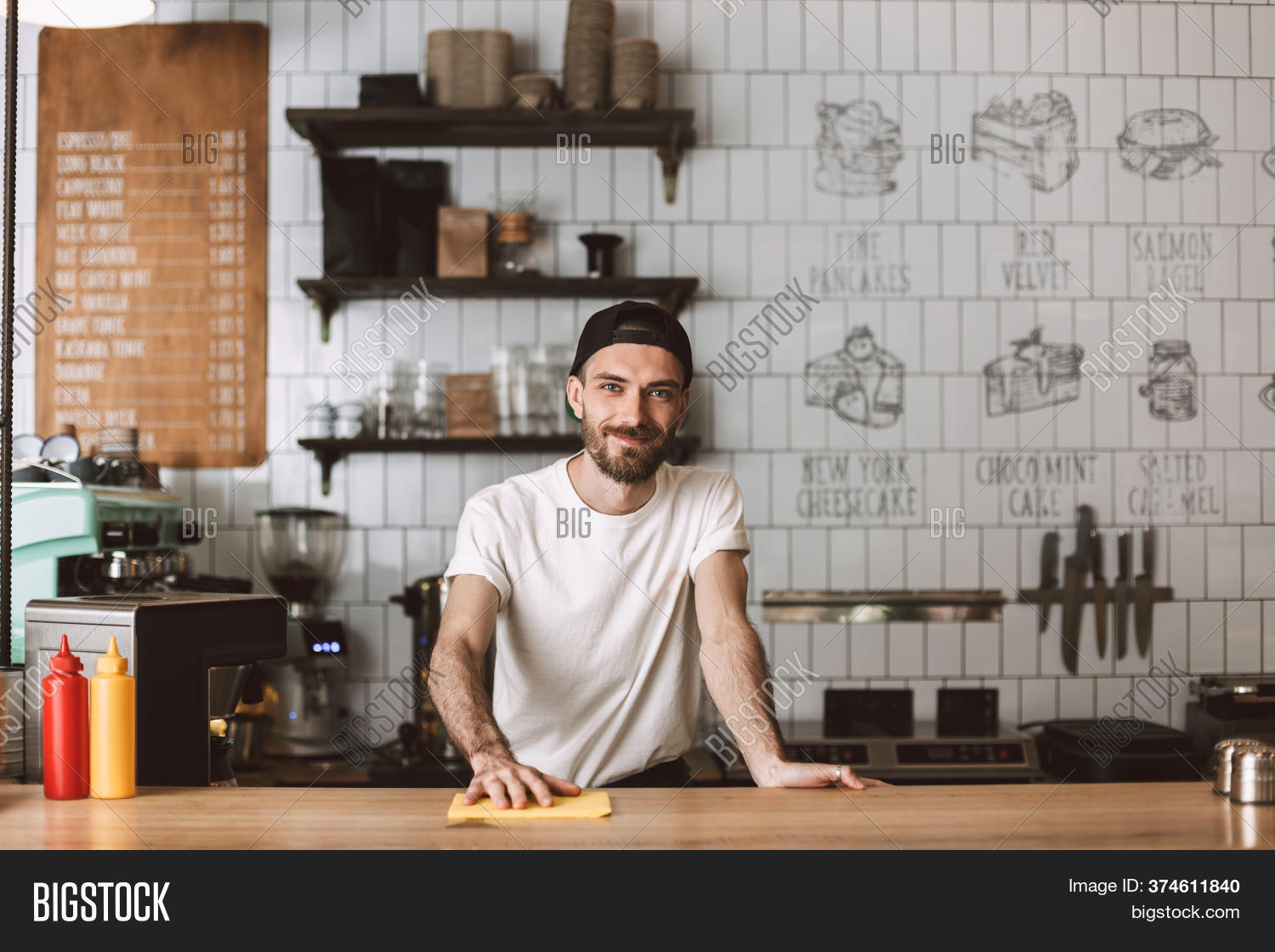 Smiling Barista Cap Image & Photo (Free Trial) | Bigstock