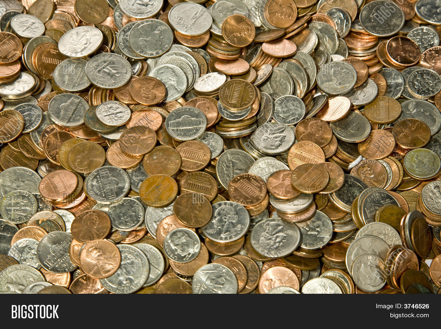 Pile Coins Image & Photo (Free Trial) | Bigstock