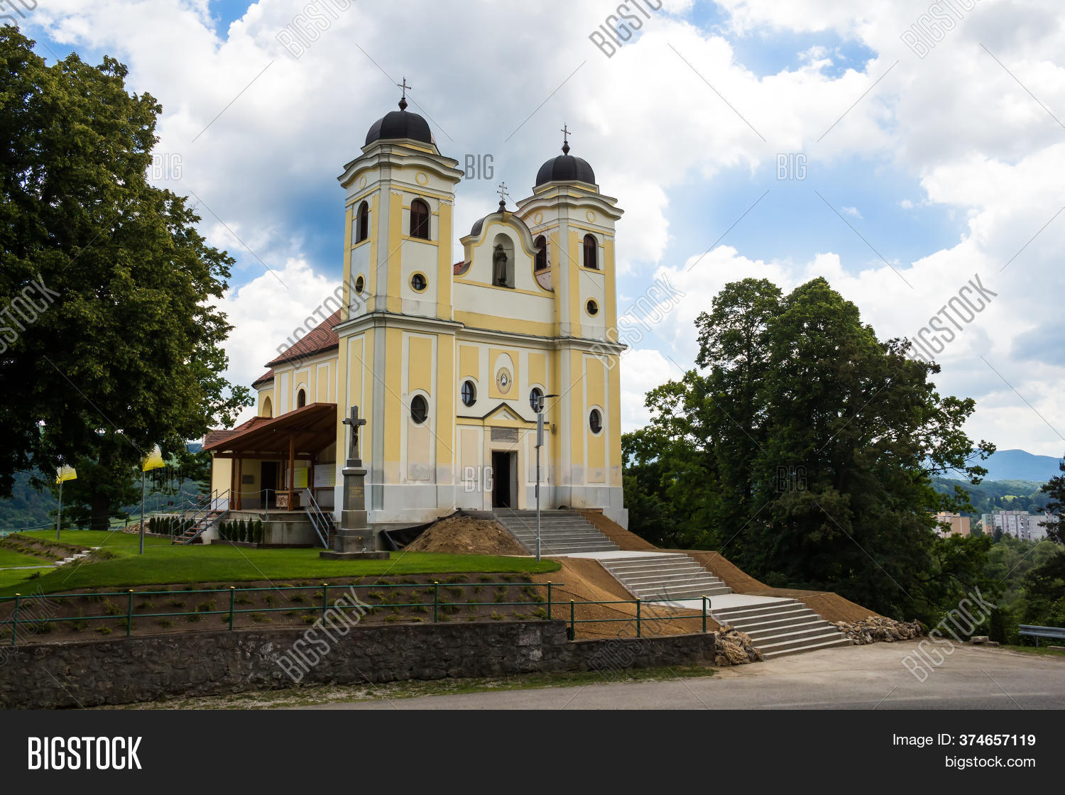Yellow Facade Church Image & Photo (Free Trial) | Bigstock
