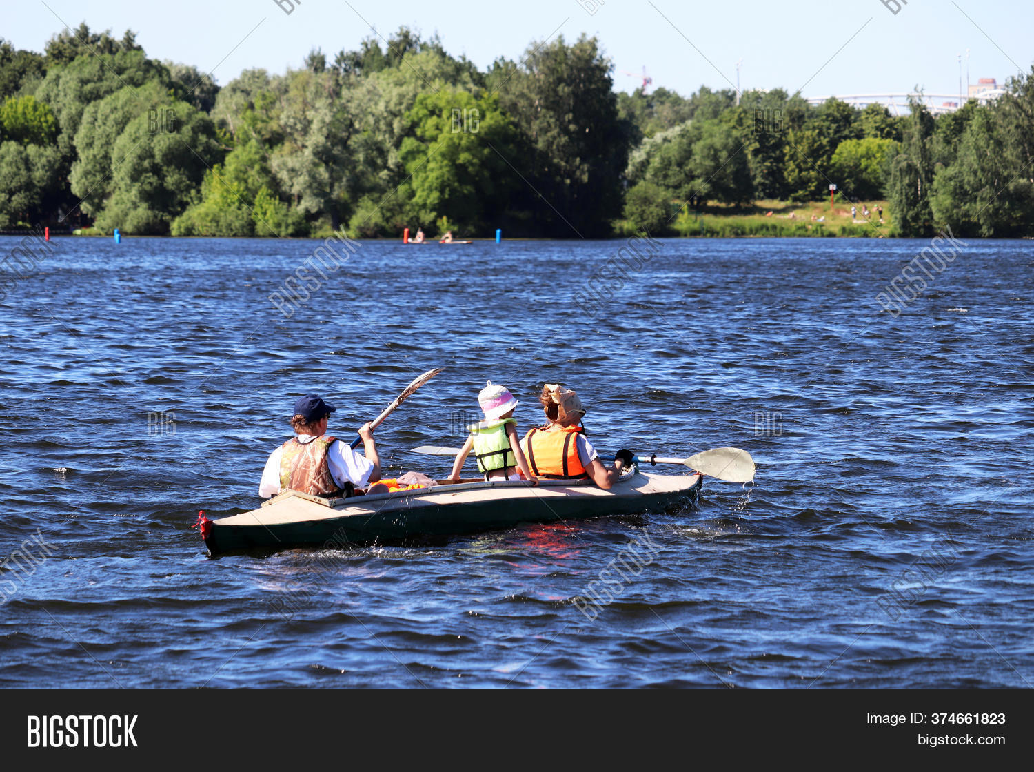 Family Rides Rowing Image & Photo (Free Trial) | Bigstock