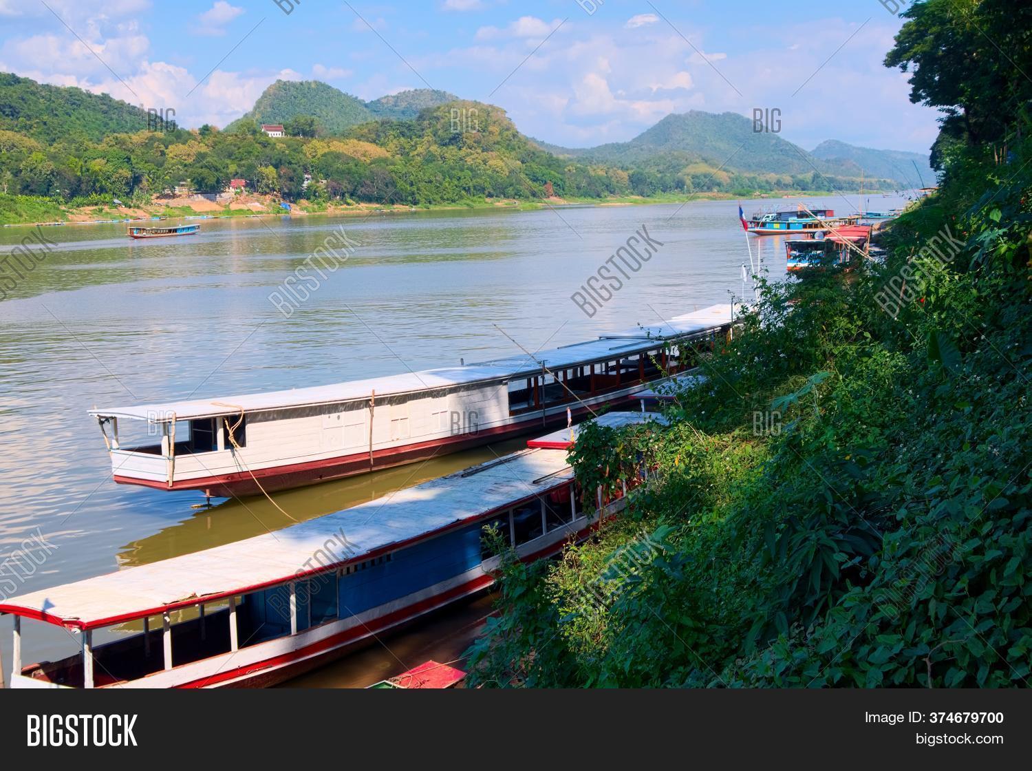 Long Boats Barges Image & Photo (Free Trial) | Bigstock