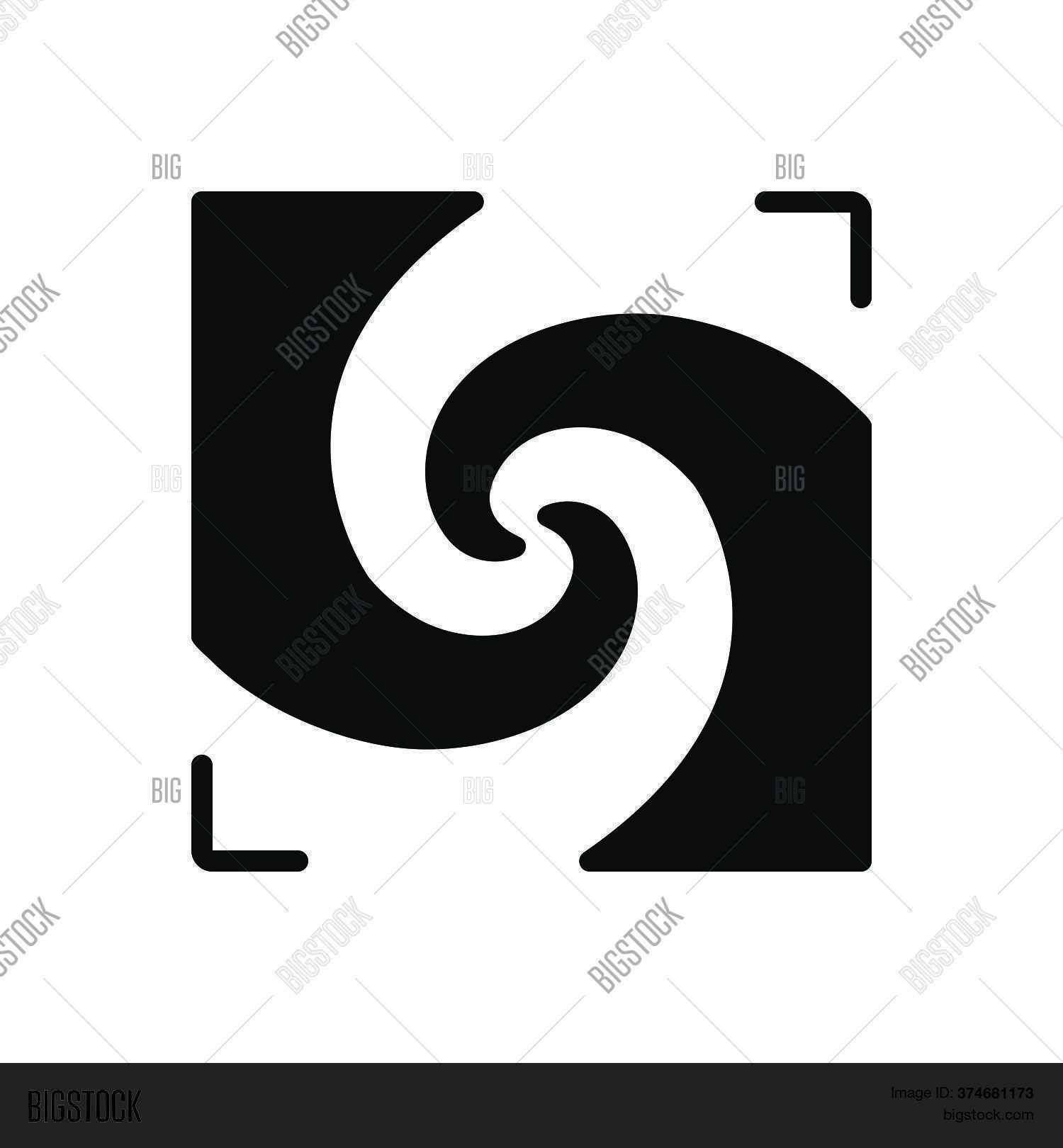 Black Solid Icon Meld Vector & Photo (Free Trial) | Bigstock