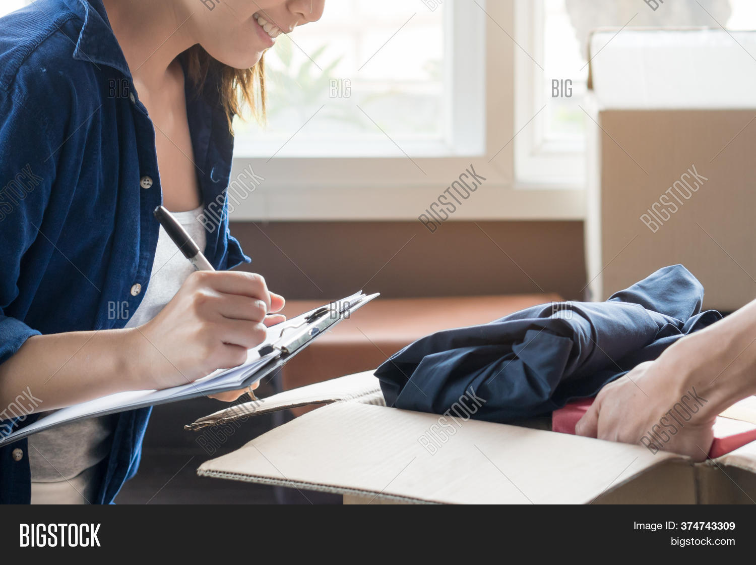 Happy Woman Checking Image & Photo (Free Trial) | Bigstock