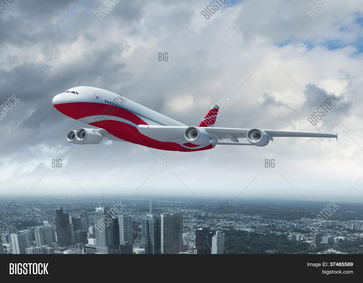 White Passenger Plane Image & Photo (Free Trial) | Bigstock