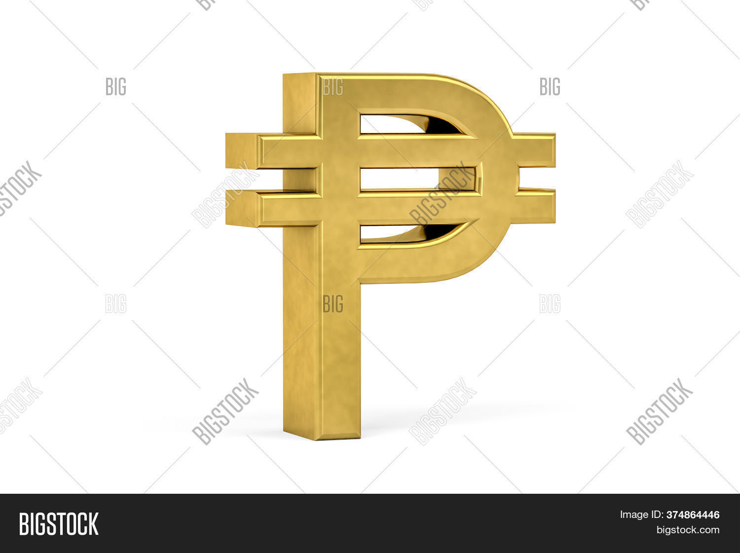 Golden Philippine Peso Image & Photo (Free Trial) | Bigstock