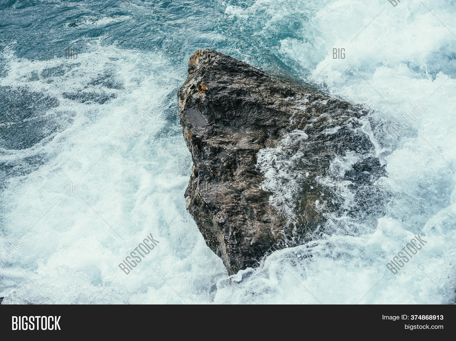 Big Stone Azure Water Image & Photo (Free Trial) | Bigstock