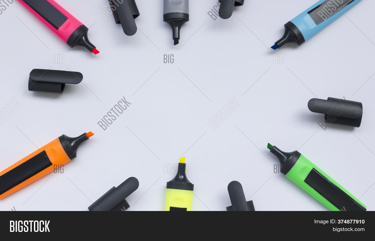 Colored Highlighters Image & Photo (Free Trial) | Bigstock