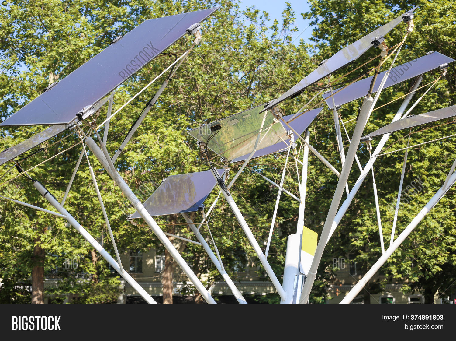 Tree Shaped Solar Image & Photo (Free Trial) | Bigstock