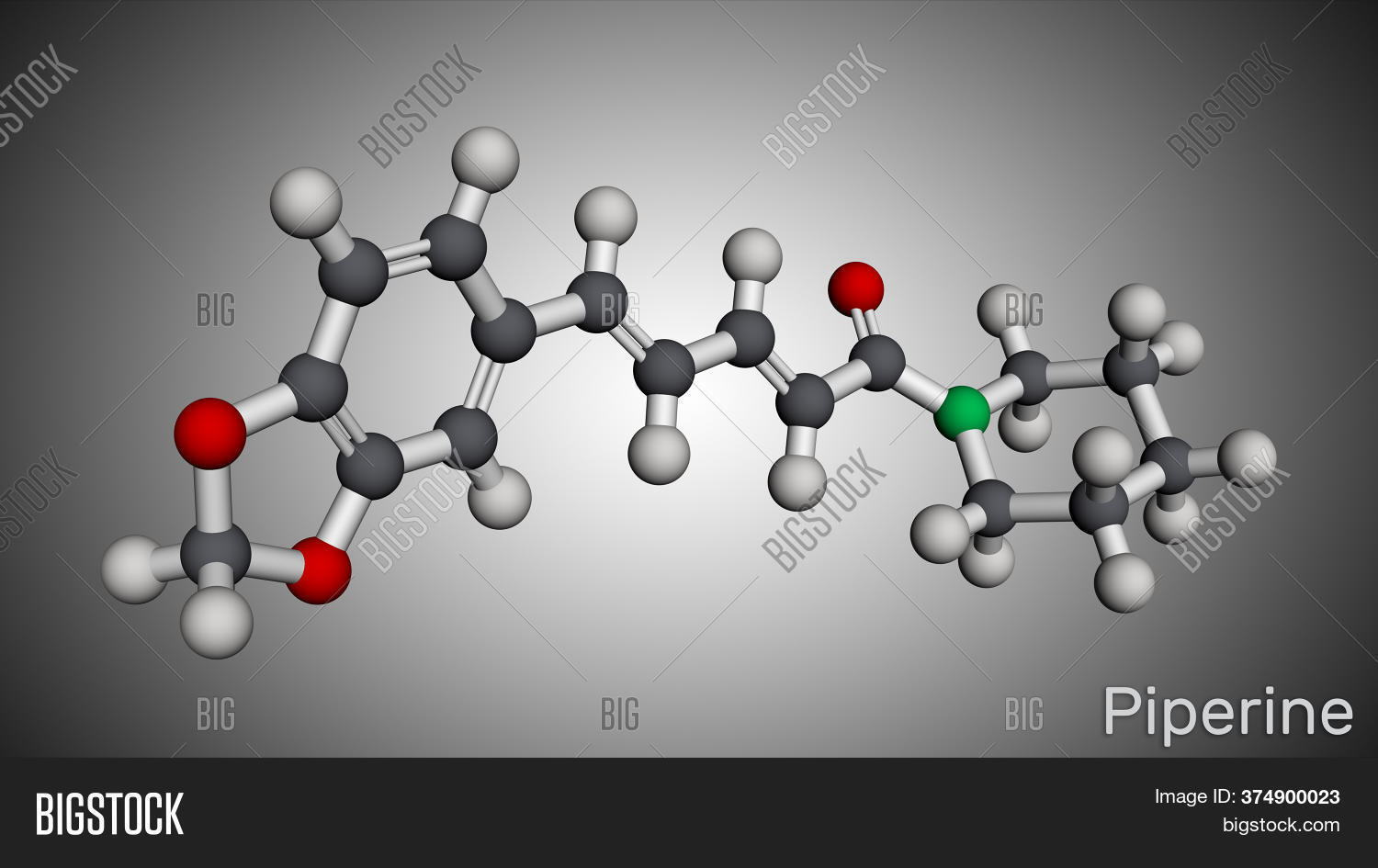 Piperine, C17h19no3 Image & Photo (Free Trial) | Bigstock