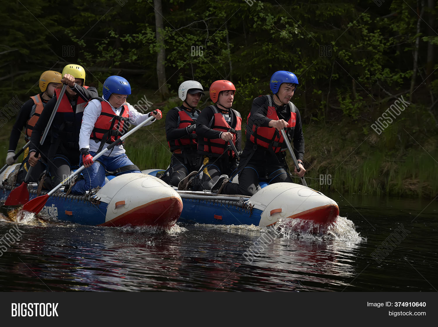 Rafting On Rafts Image & Photo (Free Trial) | Bigstock