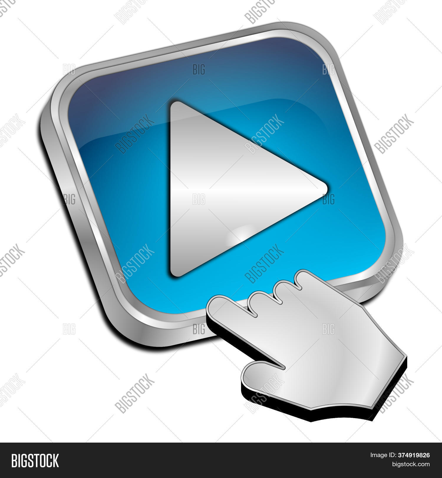 Blue Power Button Image & Photo (Free Trial) | Bigstock