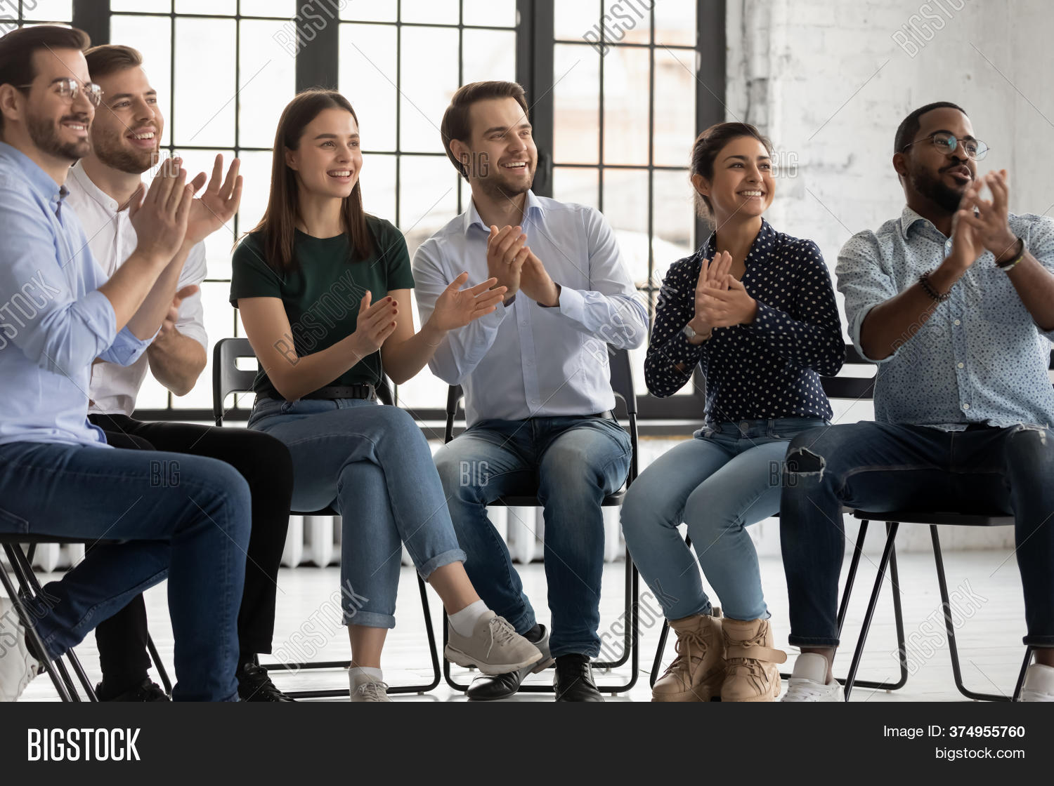 Cheerful Employees Image & Photo (Free Trial) | Bigstock