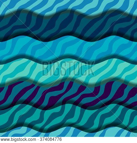Blue Waves Pattern Vector & Photo (Free Trial) | Bigstock