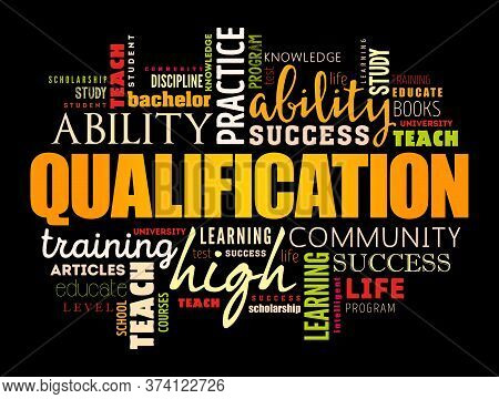 Qualification Word Image & Photo (Free Trial) | Bigstock