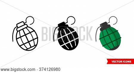 Grenade Icon 3 Types Vector & Photo (Free Trial) | Bigstock