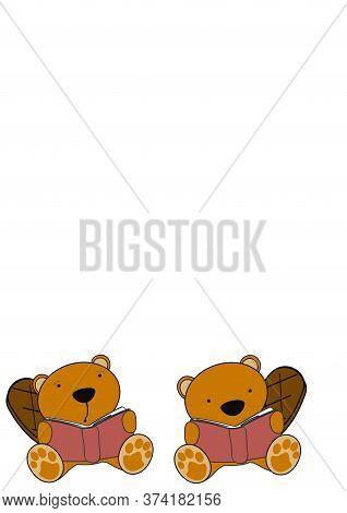Cute Baby Beaver Vector & Photo (Free Trial) | Bigstock