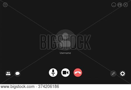 Video Call Screen Vector & Photo (Free Trial) | Bigstock