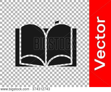 Black Open Book Icon Vector & Photo (Free Trial) | Bigstock