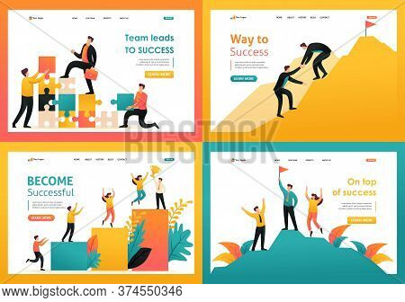 Cooperation And Team Construction Success Images, Illustrations ...