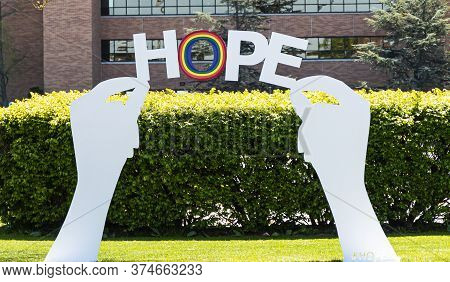 Wooden Sign Two Hands Image & Photo (Free Trial) | Bigstock