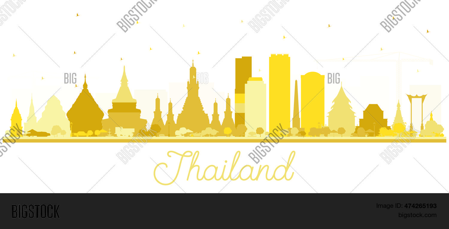 Thailand City Skyline Vector & Photo (Free Trial) | Bigstock